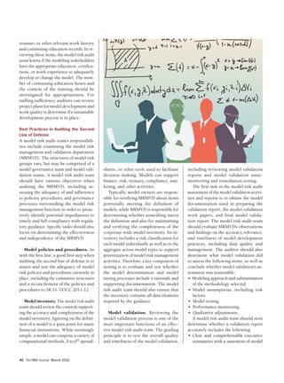 Best Practices in Model Risk Audit | PDF