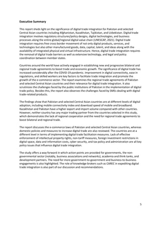 Digital Trade Integration in Central Asia | PDF