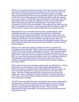 Portrait of an ENTJ | DOC