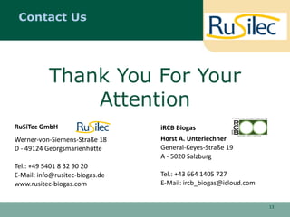 RuSiTec and iRCB presentation | PDF