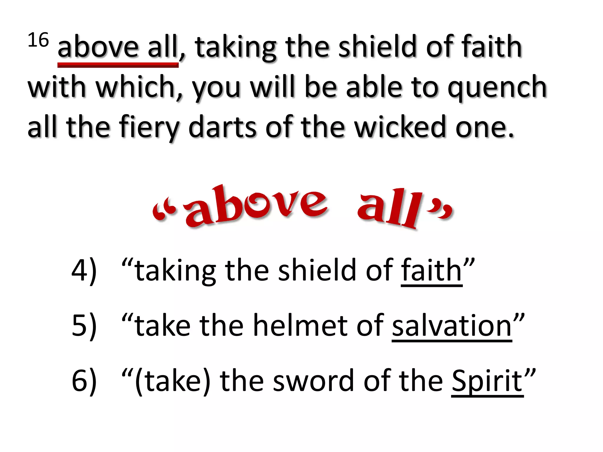 Shield of Faith - Ephesians 6:16 | PDF