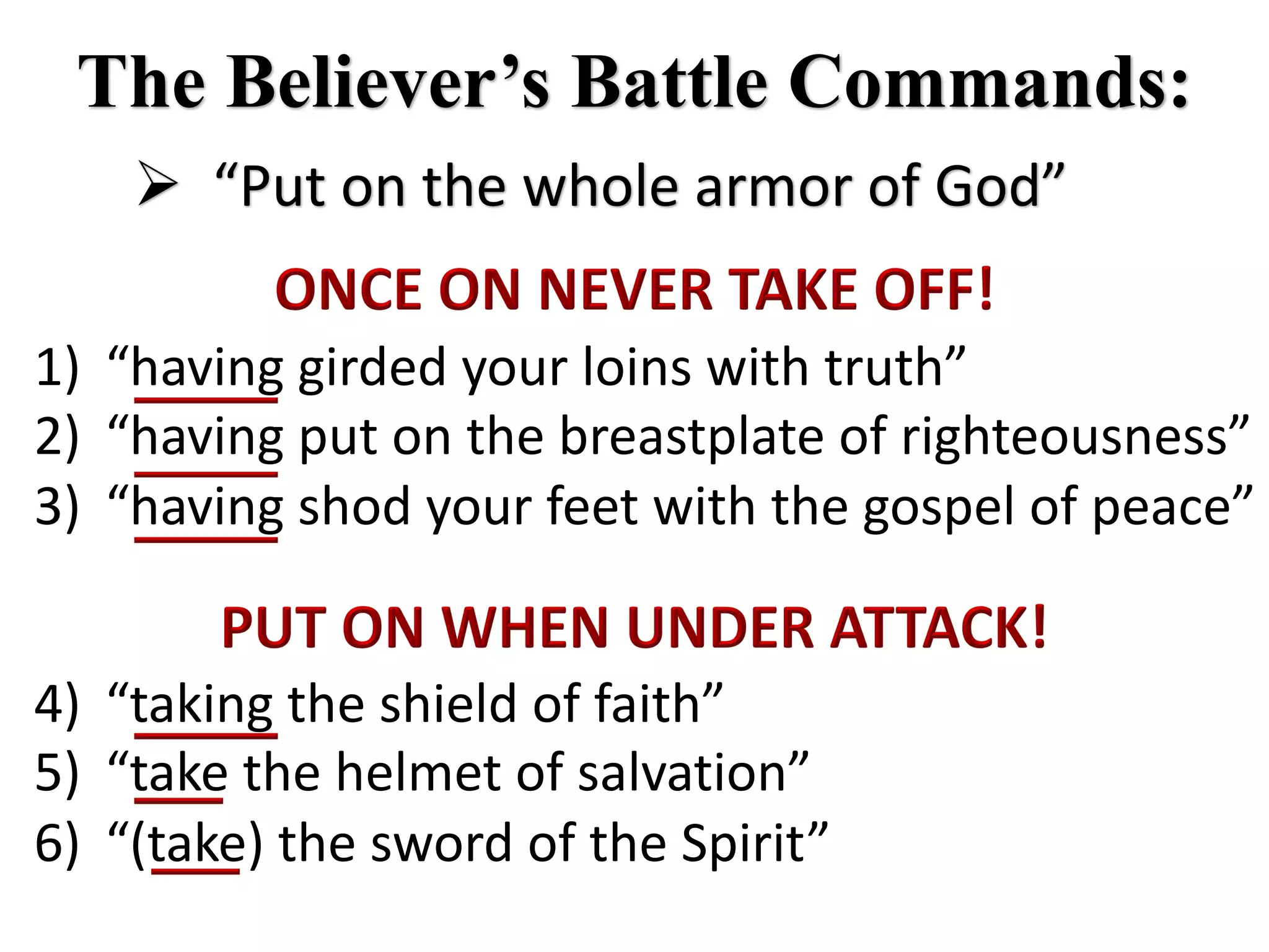 Shield of Faith - Ephesians 6:16 | PDF