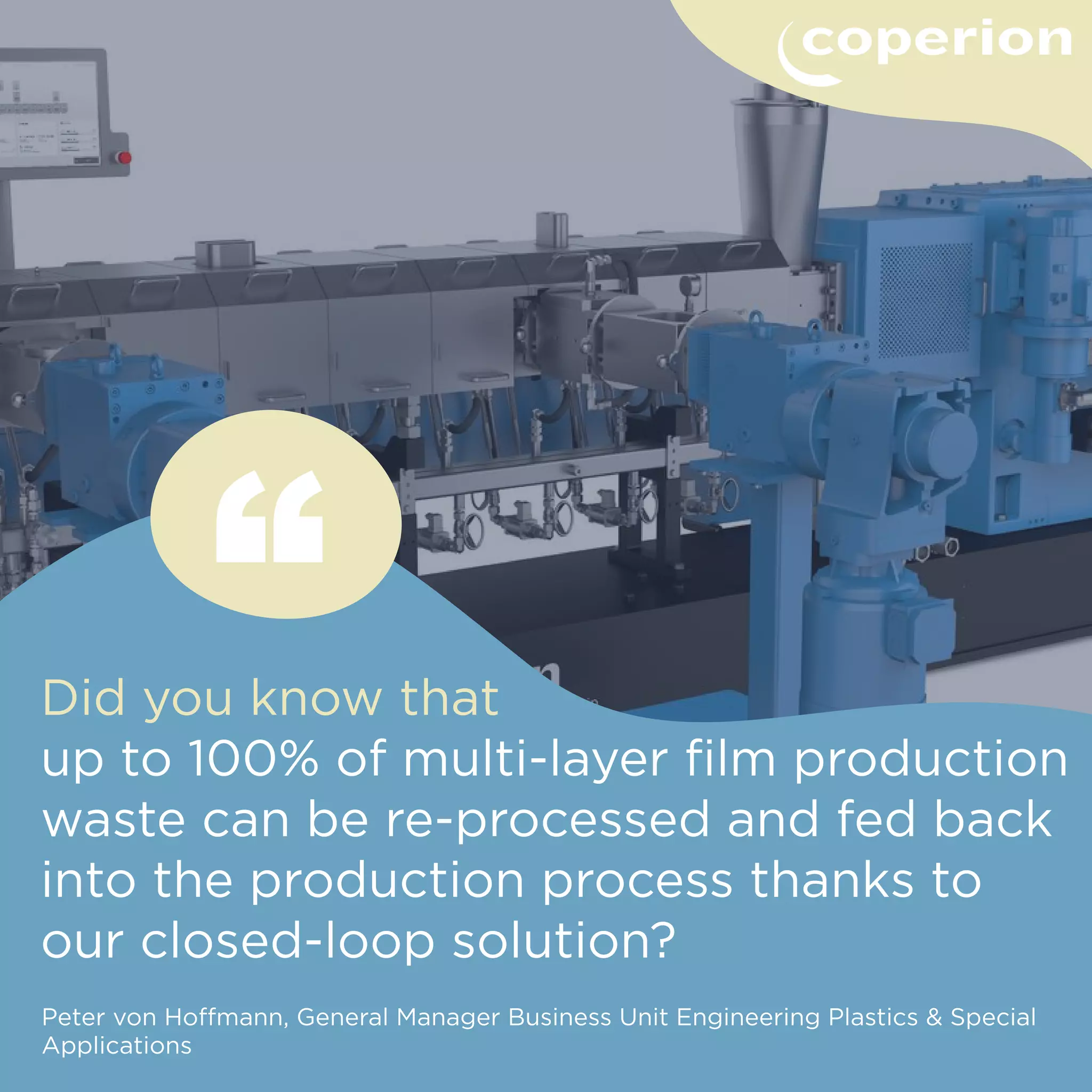 Coperion's innovations in process technology for more sustainability ...