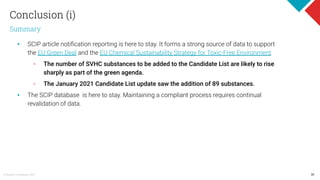 SCIP Reporting on Complex Products | PDF