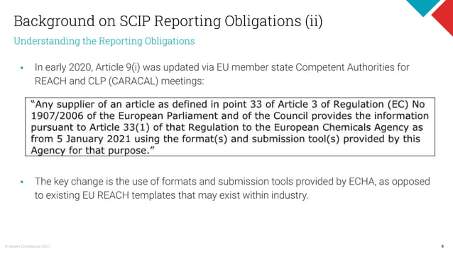 SCIP Reporting on Complex Products | PPT