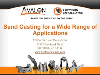 Sand Casting for a Wide Range of Applications | PDF