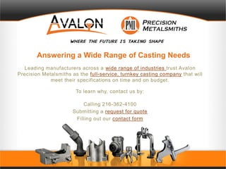 Sand Casting for a Wide Range of Applications | PDF