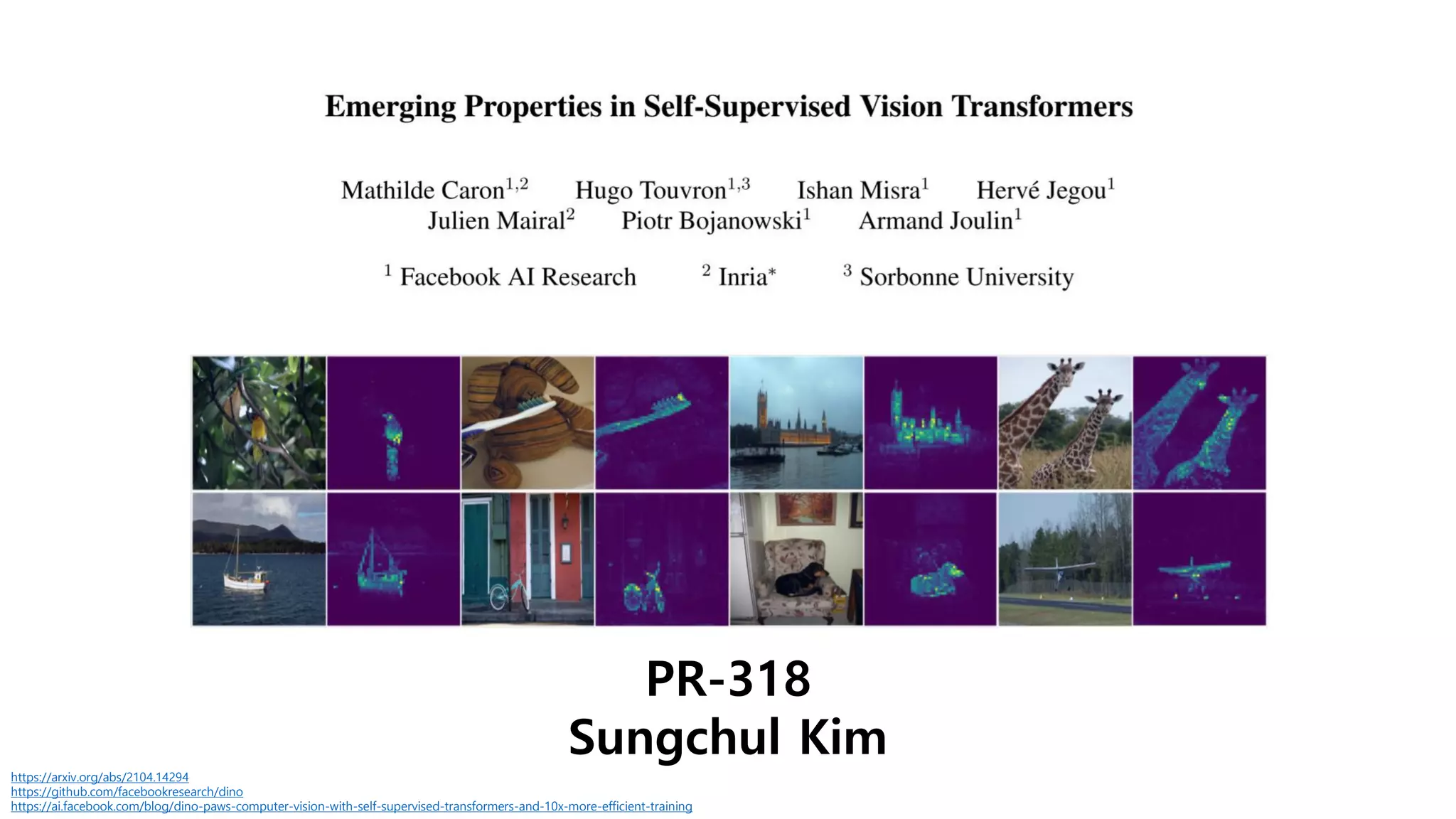 Emerging Properties In Self Supervised Vision Transformers Ppt