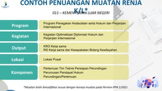 Sosialisasi Penyusunan Rencana Kerja Kementerian/Lembaga | PDF