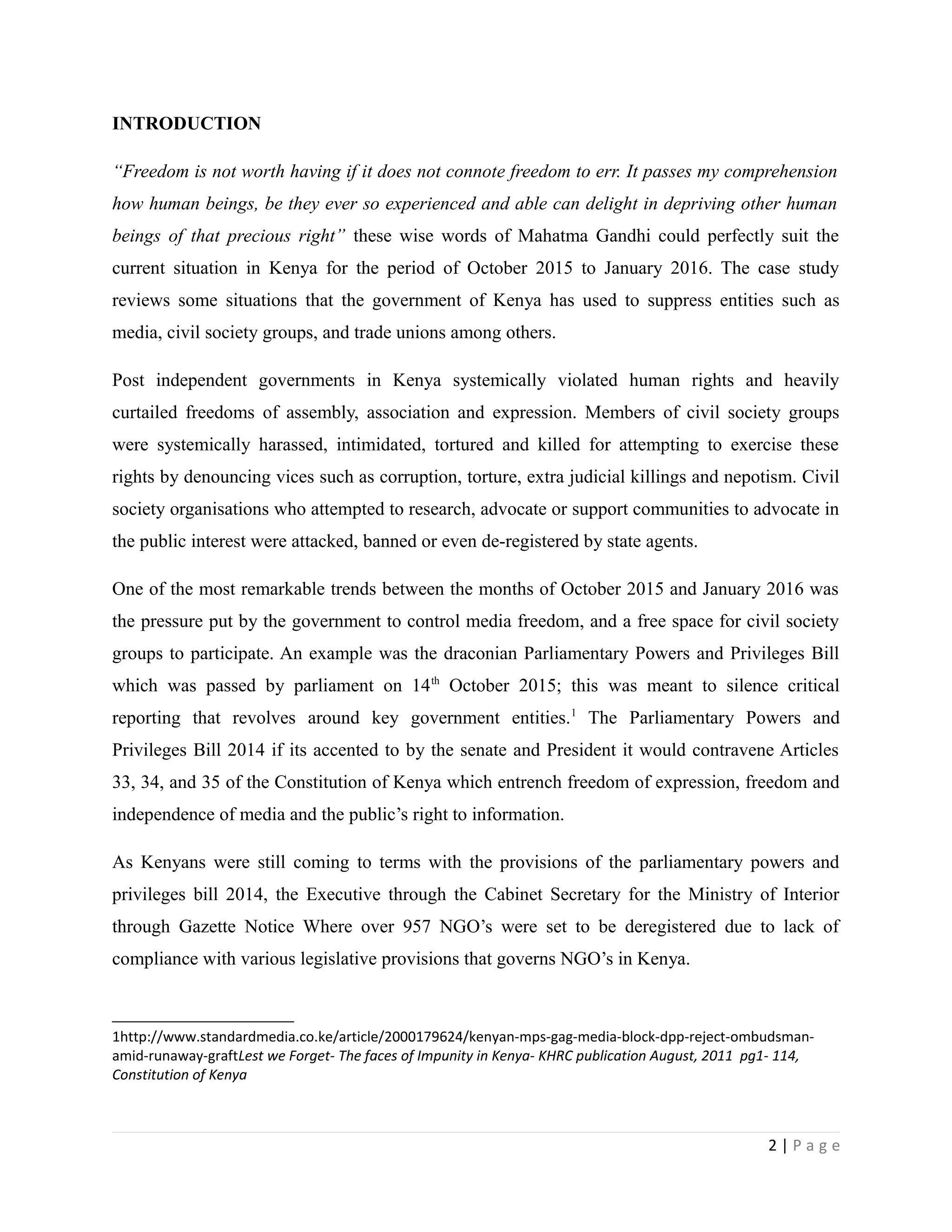 Human Rights Case study Report article.odt.Revised | PDF