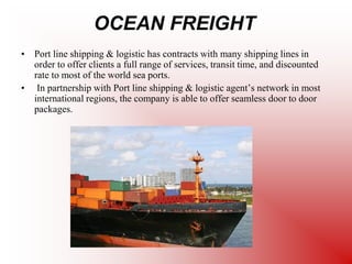 Port Line Shipping & Logistic | PPT