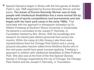 Special Olympics Illinois: their story and approach to intellectual ...