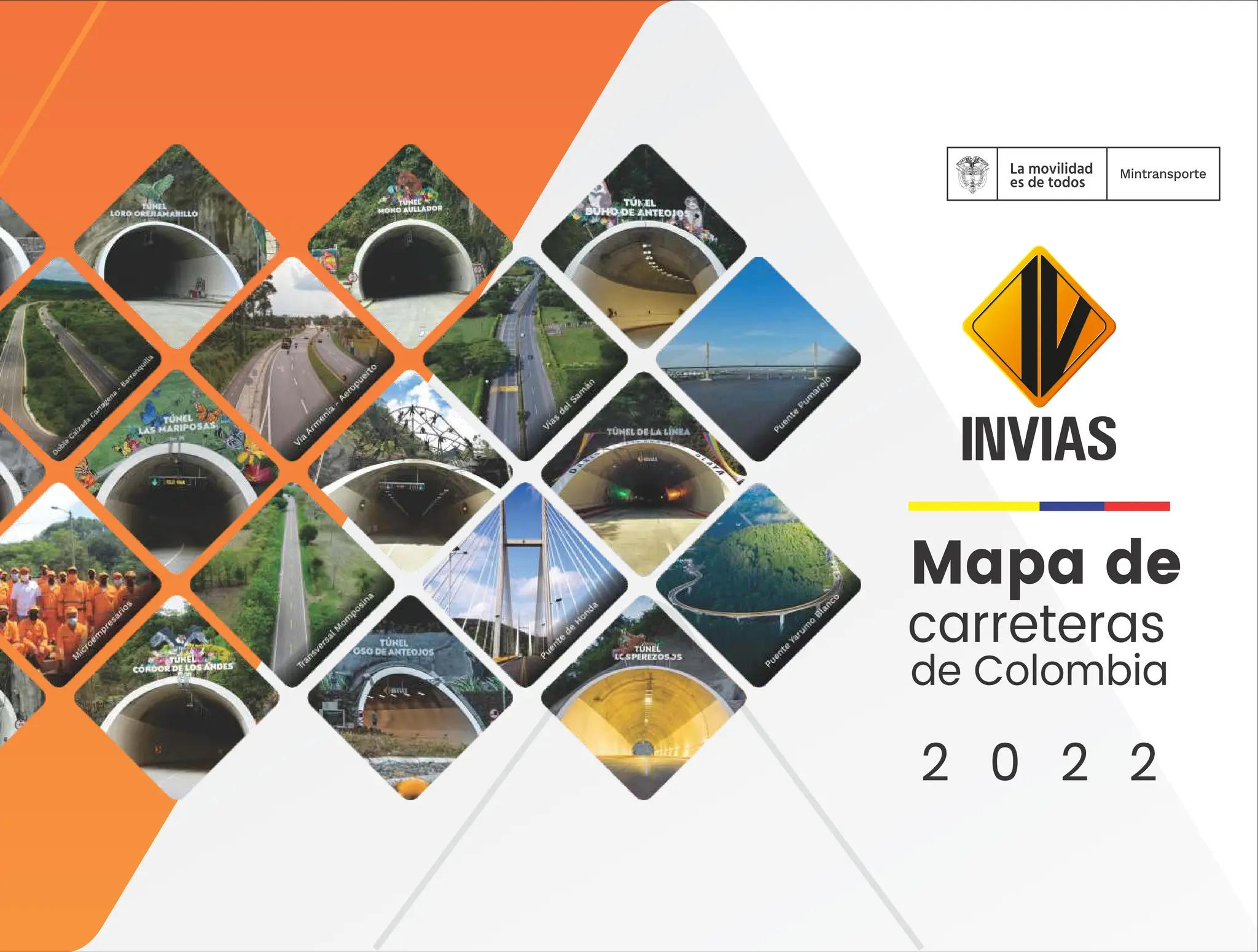Mapa de carreteras de Colombia 2022 INVIAS | PDF