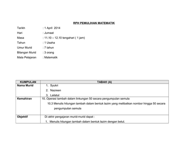 210755899 rph-pemulihan-matematik-terbaru | DOC