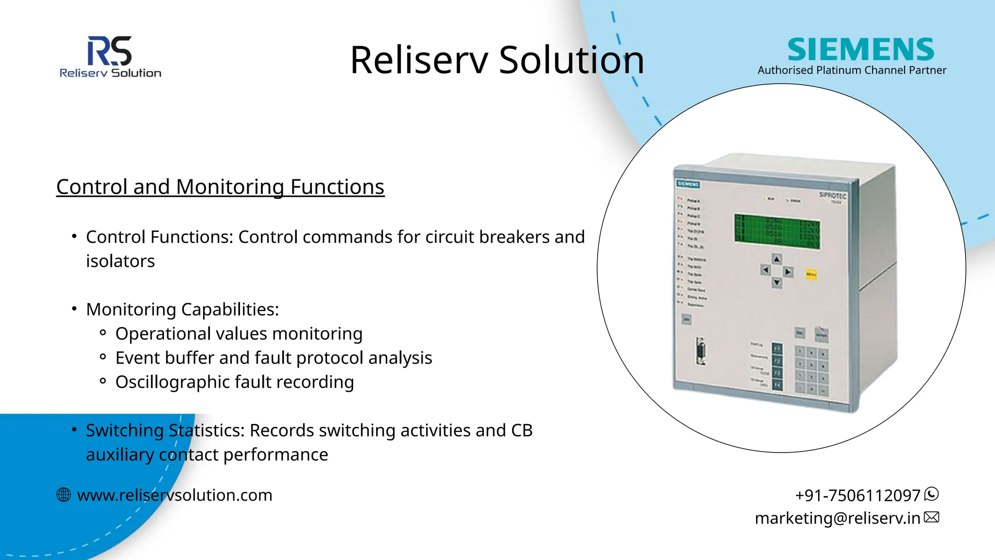 Siemens SIPROTEC 4 7VK61 Protection Relay: | PPTX
