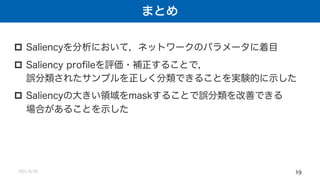 【DL輪読会】Where do Models go Wrong? Parameter-Space Saliency Maps for Explainability | PPT