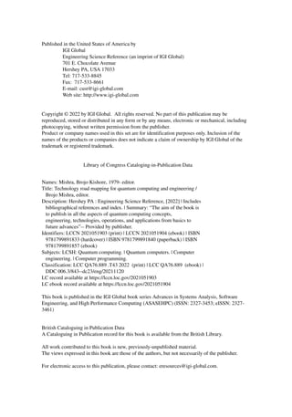 Technology Road Mapping For Quantum Computing And Engineering Brojo ...
