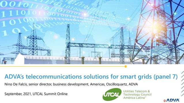 ADVA’s telecommunications solutions for smart grids | PPT