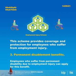 Benefits of Employment Injury Scheme in Sosco | PDF