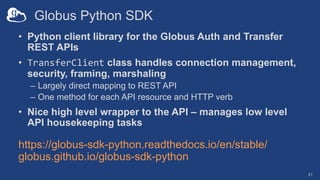Simple Data Automation with Globus (GlobusWorld Tour West) | PPT