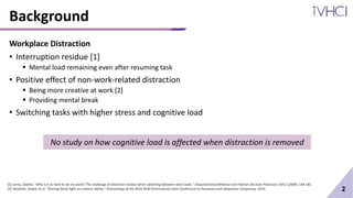 Effects of Individual Differences in Blocking Workplace Distractions | PPT