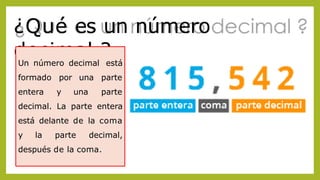 Números decimales y patrones para 4° y 5° básico matemática | PPTX