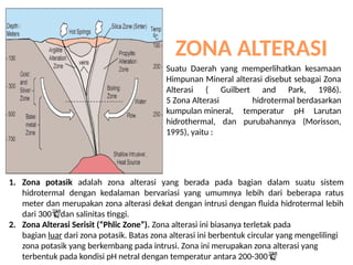 Definisi dan Aplikasi Alterasi Hidrotermal | PPTX