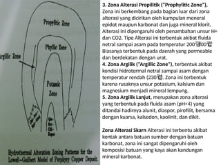 Definisi dan Aplikasi Alterasi Hidrotermal | PPTX