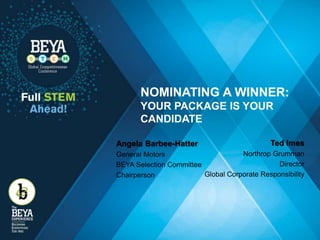 Nominating a Winner: Your Package is Your Candidate | PPT
