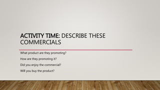 English Speaking Club: 2/10 Advertisements | PPT