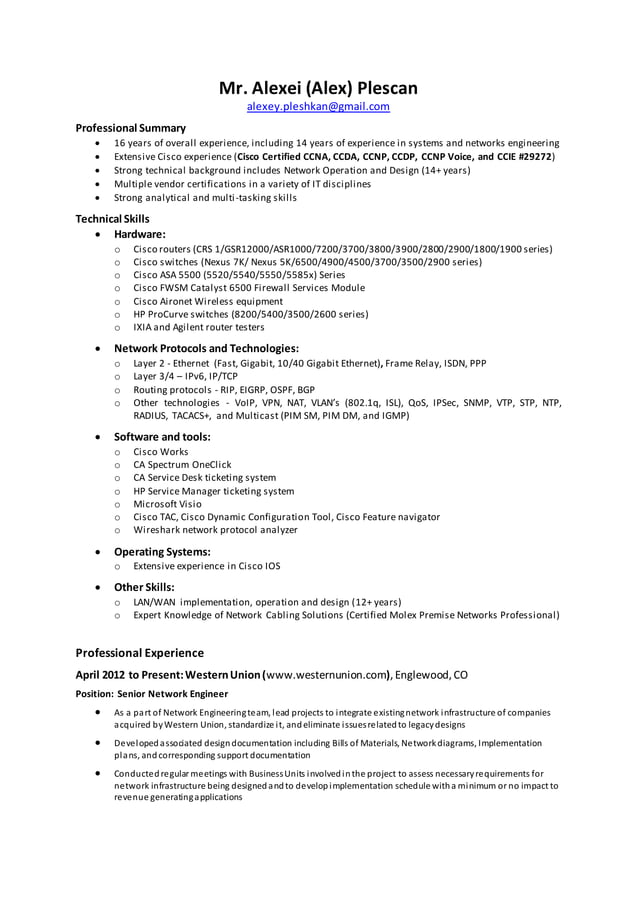 Alexei_Plescan - updated | DOCX | Computer Networking | Computing