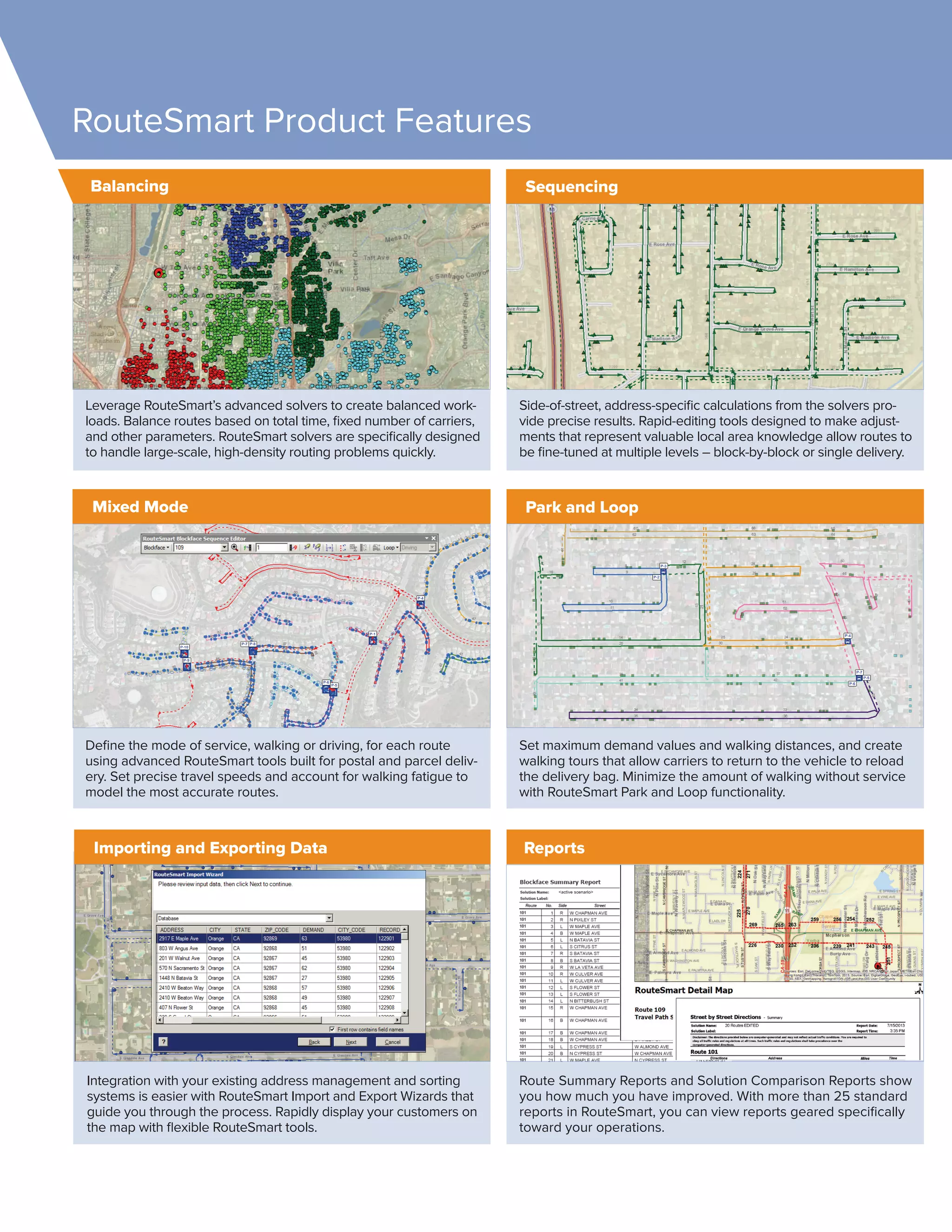 RouteSmart Postal Brochure | PDF