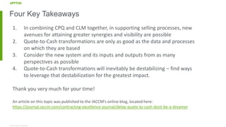 The Benefits of Integrated CPQ and Contract Management | PPT