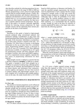 211.4 r 93 guide for selecting proportions for high-strength | PDF