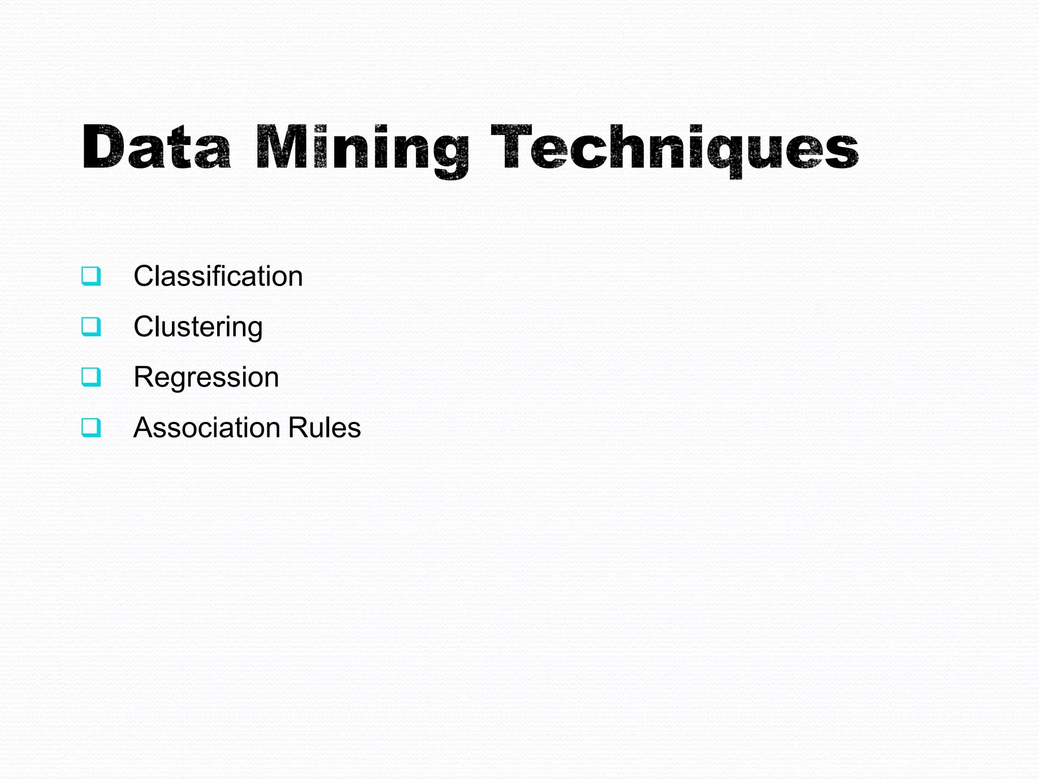 Data Mining Techniques | PDF
