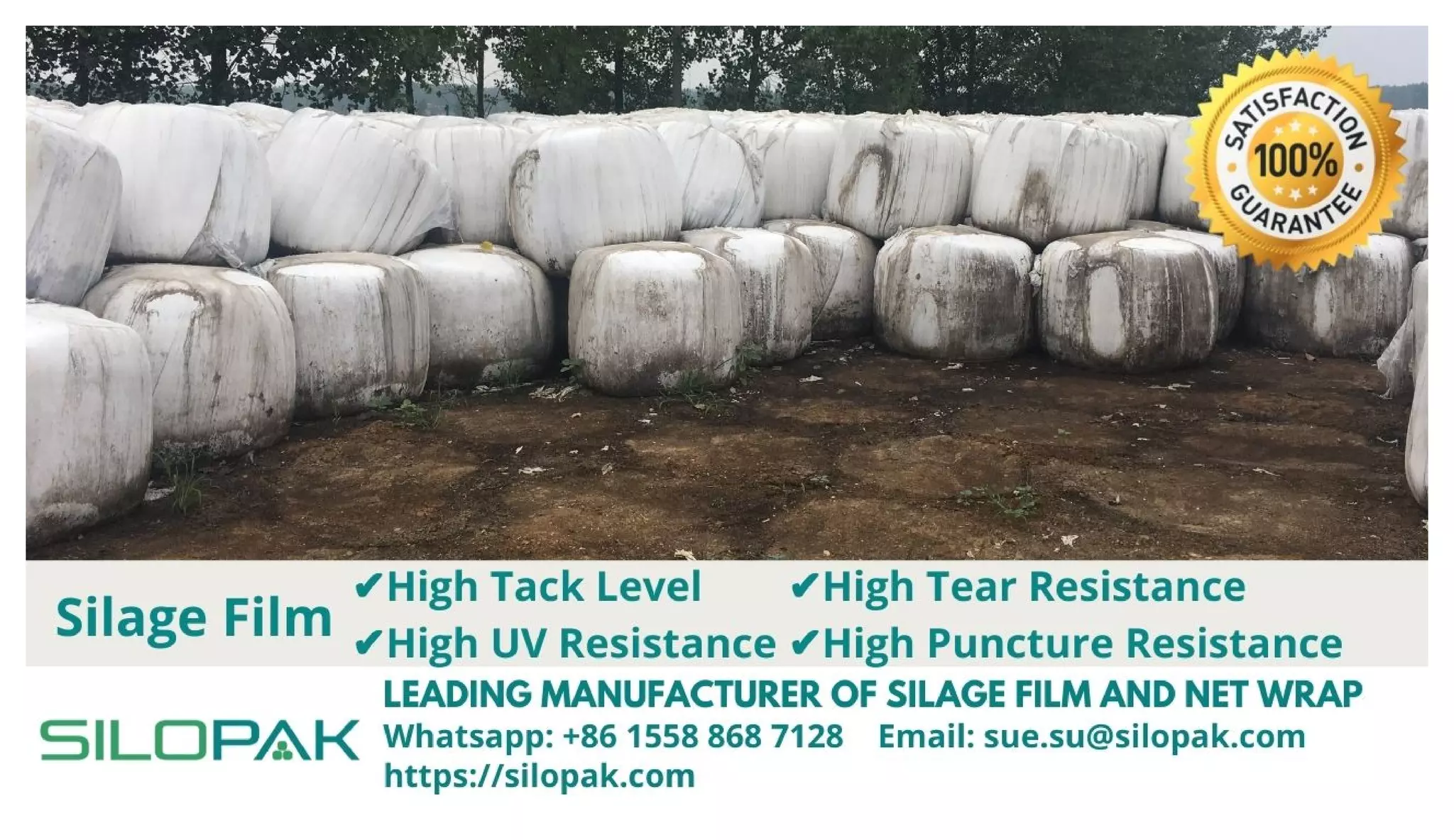 China Factory manufactures plastic silage film and bale net wrap | PPT