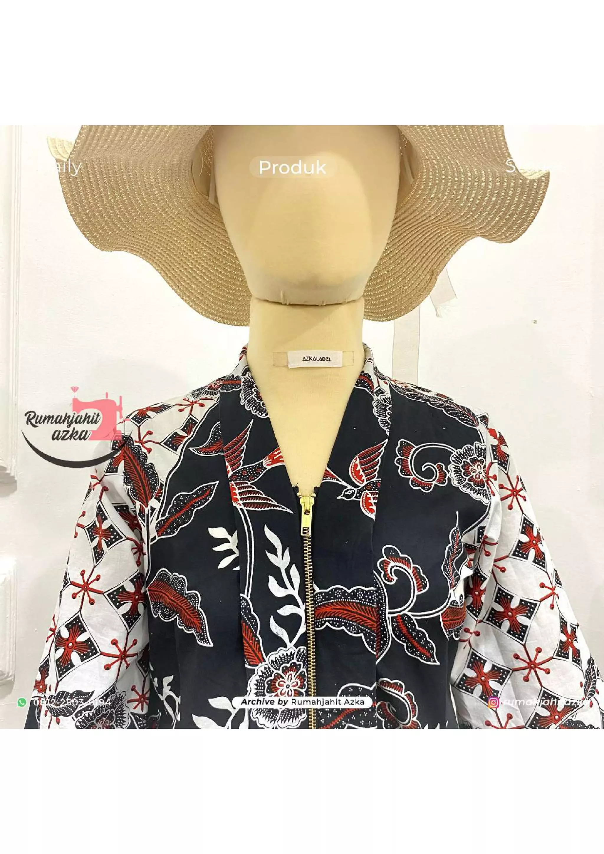 Bomber Jaket Batik by Rumah Jahit Azka | PDF