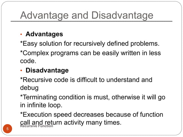 Recursive Function | PPTX