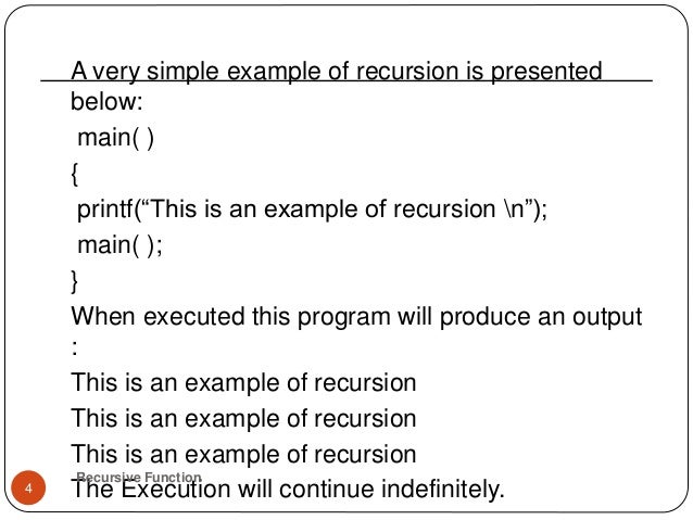 Recursive Function