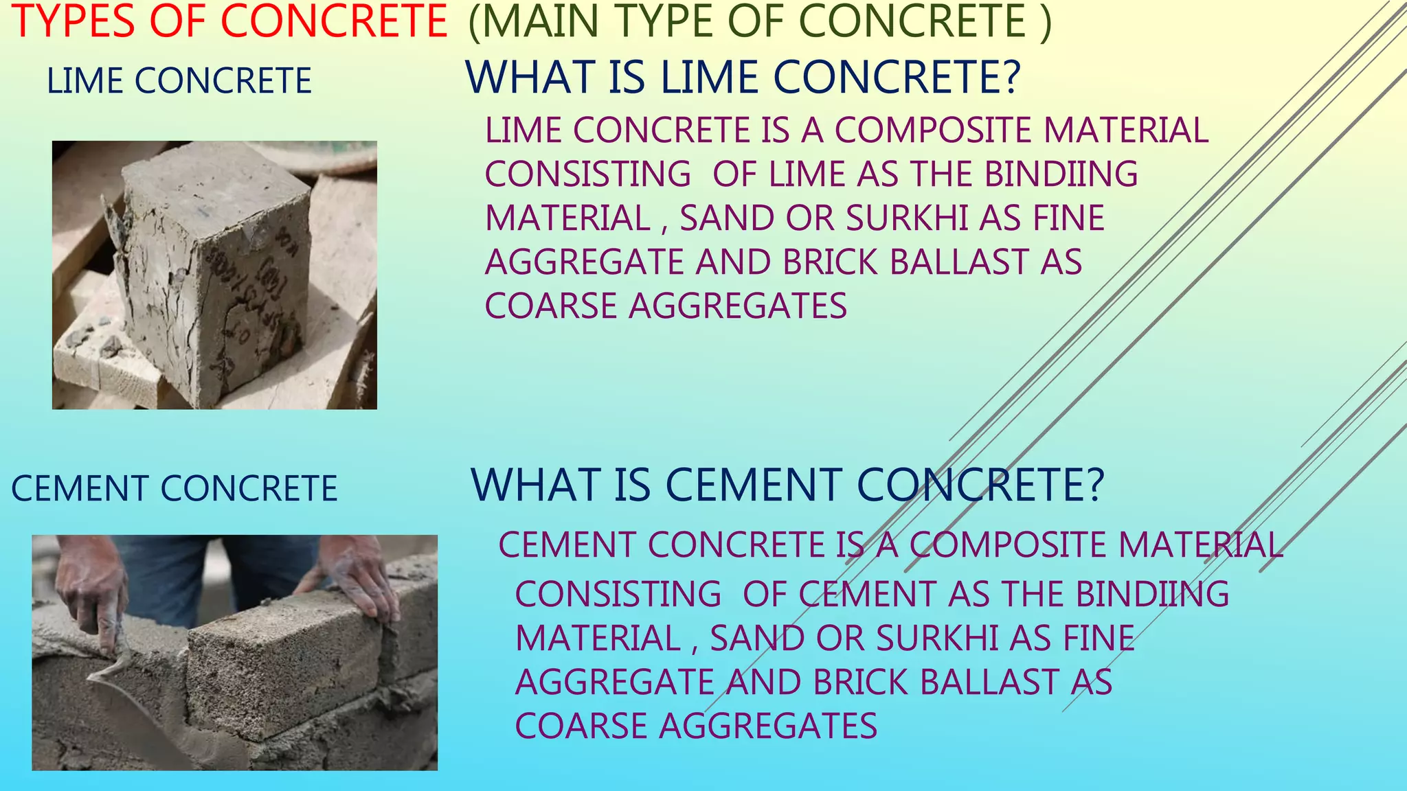 mortar, concrete, bitumen, paints | PPTX