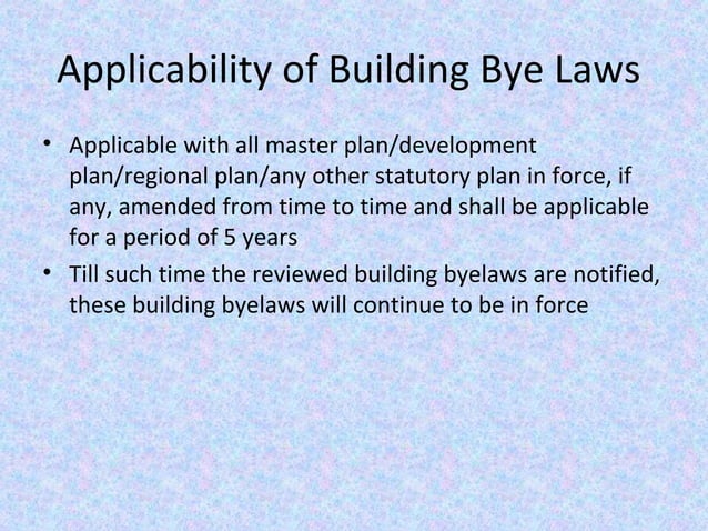 Principles and Building Bye Laws | PPT | Civil Engineering Industry ...