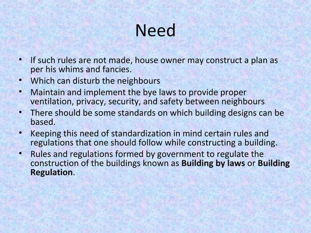 Principles and Building Bye Laws | PPT | Civil Engineering Industry ...