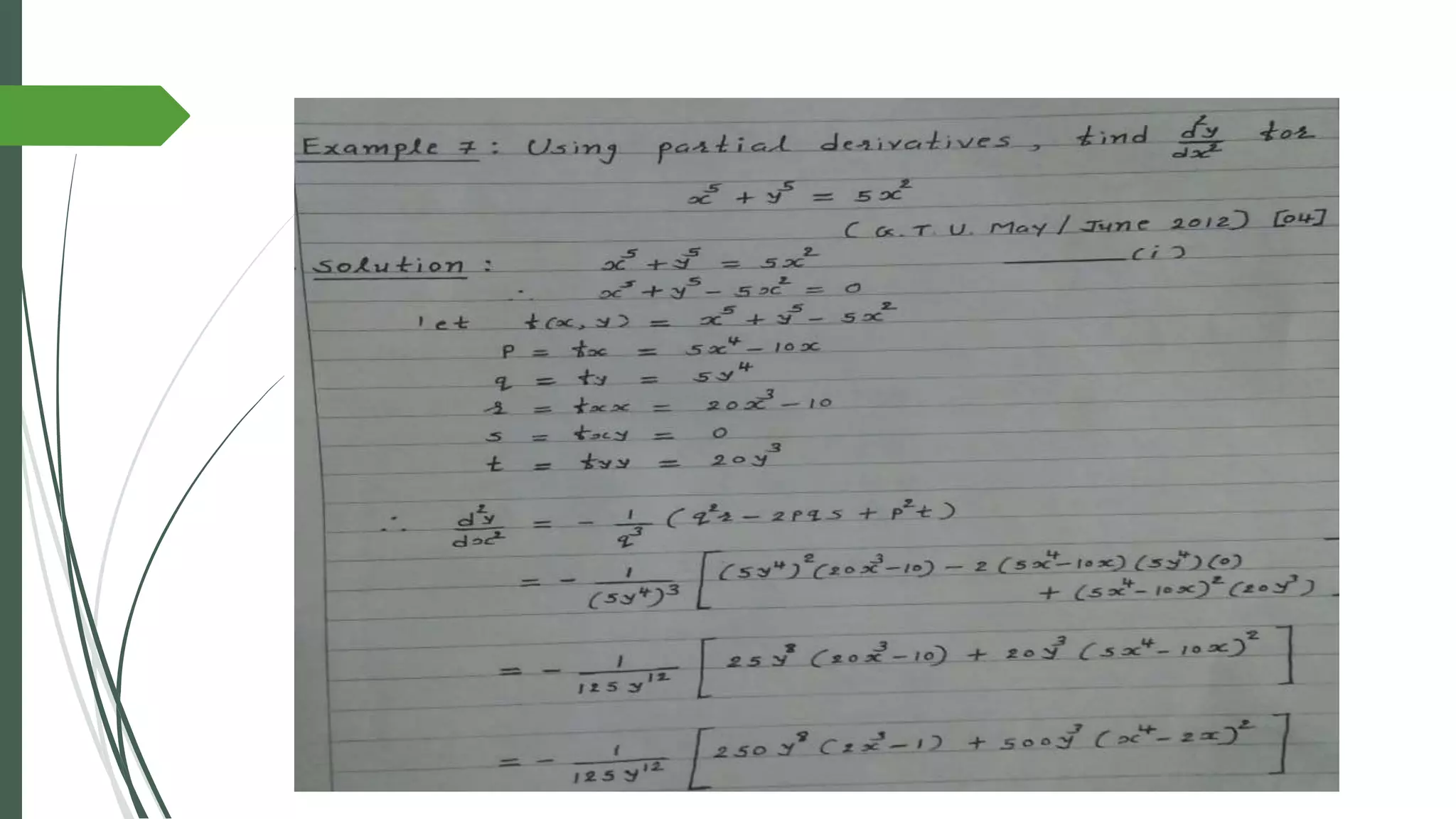 total differential (chain rule ),implicit differentiation , euler’s theorem for homogeneous ...