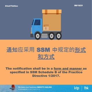 notify change of address to ssm | PPTX | Business | Business and Finance