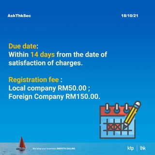 Registration of Charge