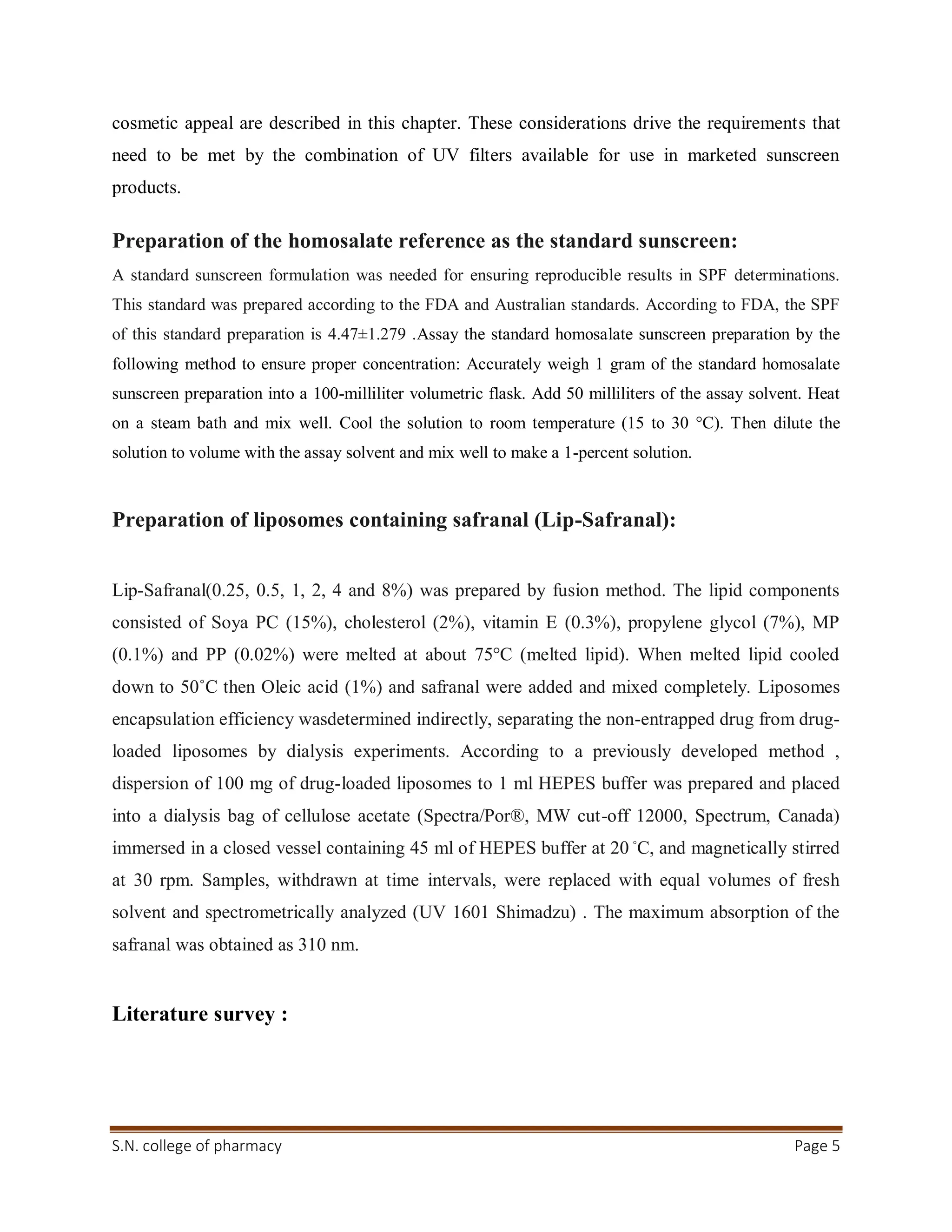 Durg design of sunscreen preparation.pdf