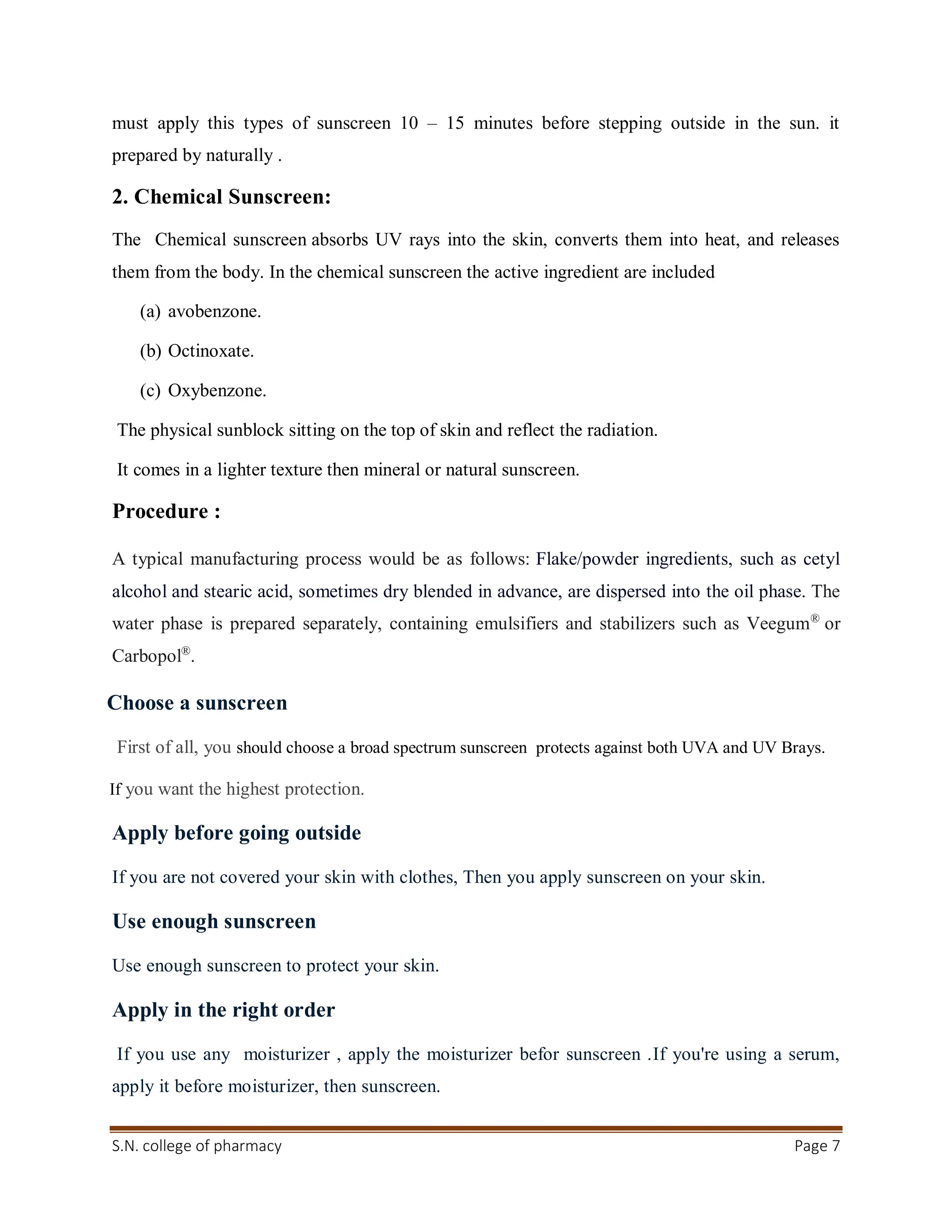 Durg design of sunscreen preparation.pdf