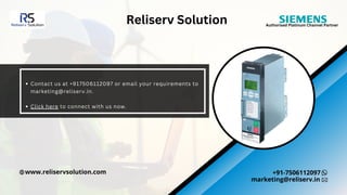 Ensuring Power Stability with Siemens 7RW80 Siprotec Voltage and ...