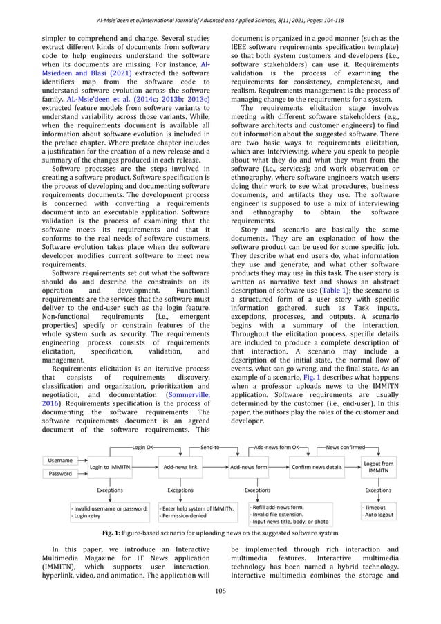 Constructing a software requirements specification and design for electronic IT news magazine ...