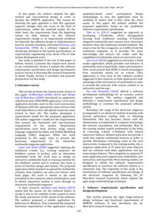 Constructing a software requirements specification and design for ...